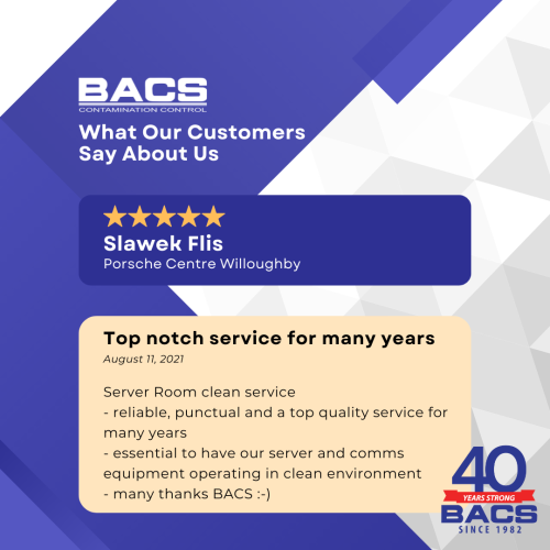 Data Centre & Cleanroom Cleaning Services | BACS Contamination Control